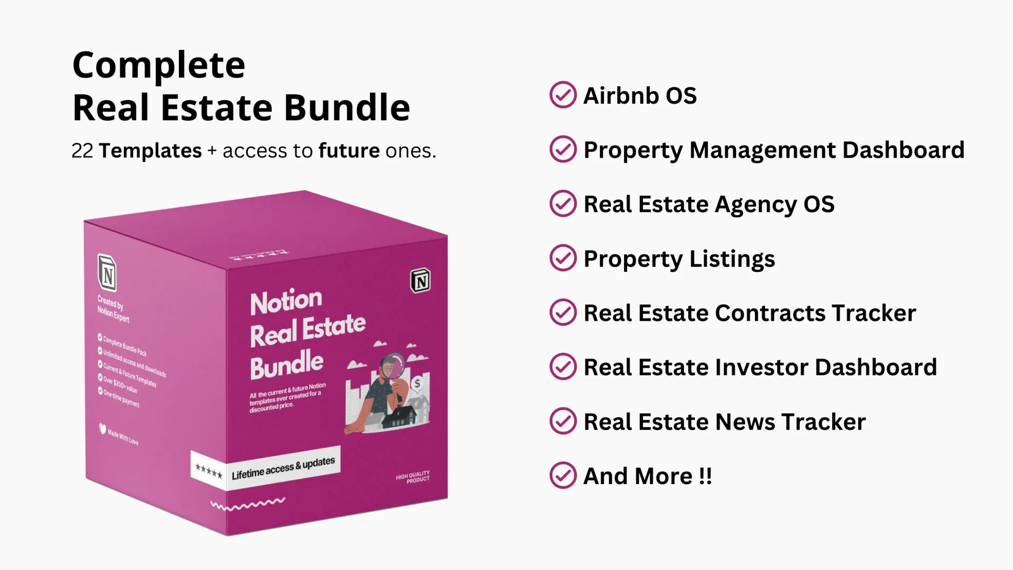 Complete Real Estate Notion Bundle Business Template 